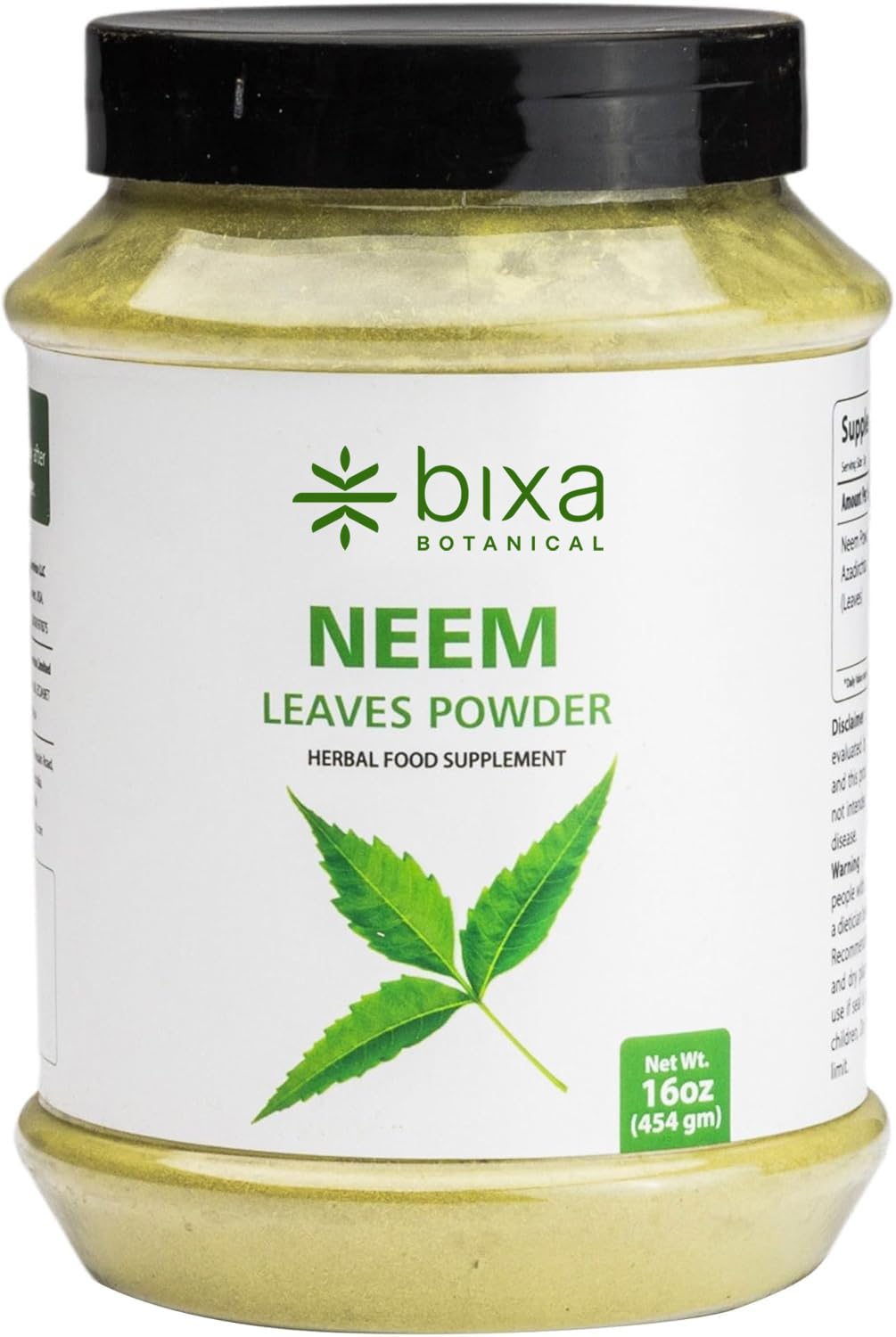 bixa botanical neem leaf powder for skin