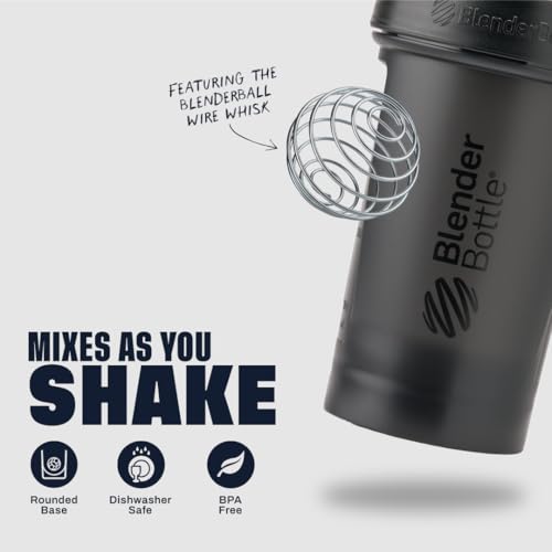 Black BlenderBottle for gym use