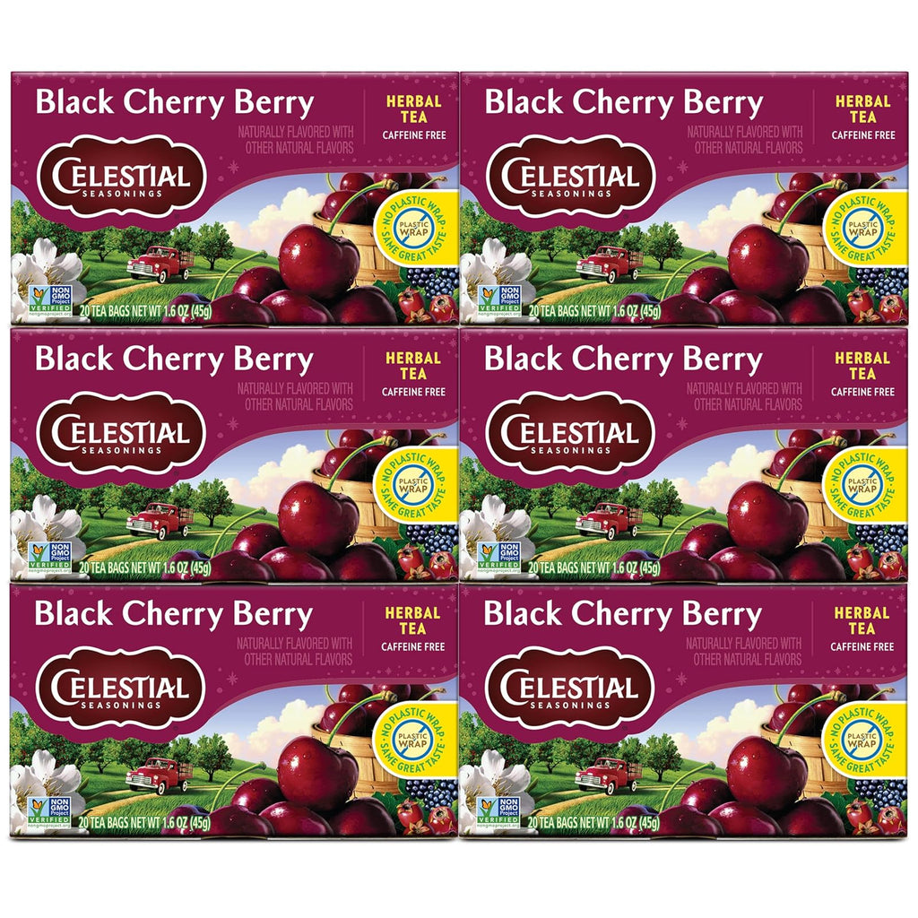 black cherry berry herbal tea bags