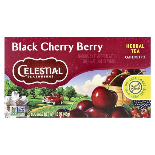 black cherry berry herbal tea bags
