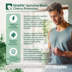 black cherry flavoured spirulina powder
