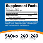 Black Cohosh 540 mg capsules for women