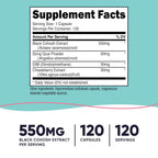 Black Cohosh 660 mg capsules for women