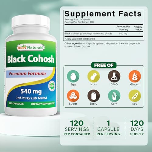 black cohosh capsules for hot flashes