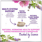 Black cohosh capsules for hot flashes