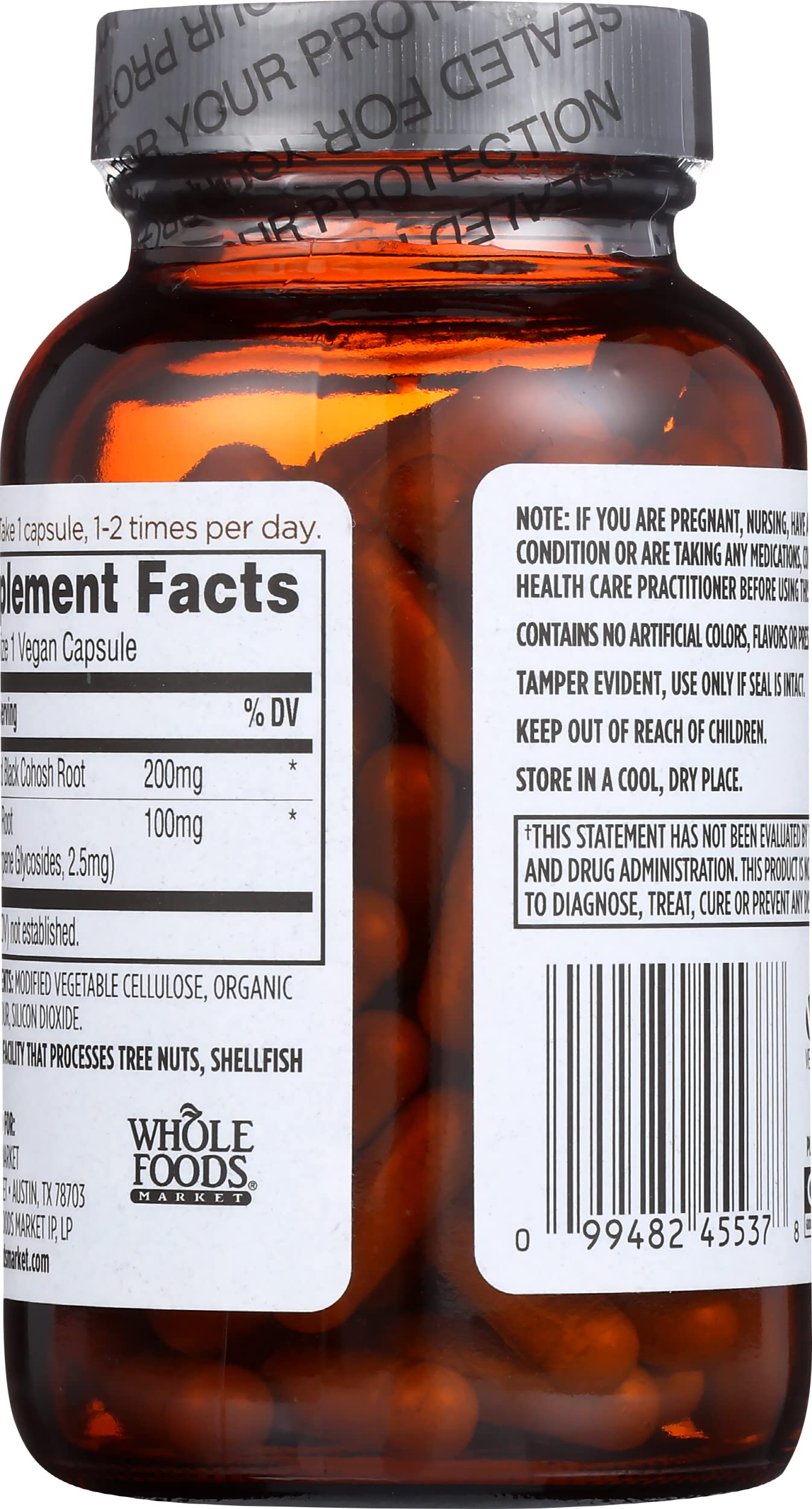 black cohosh capsules for menopause relief