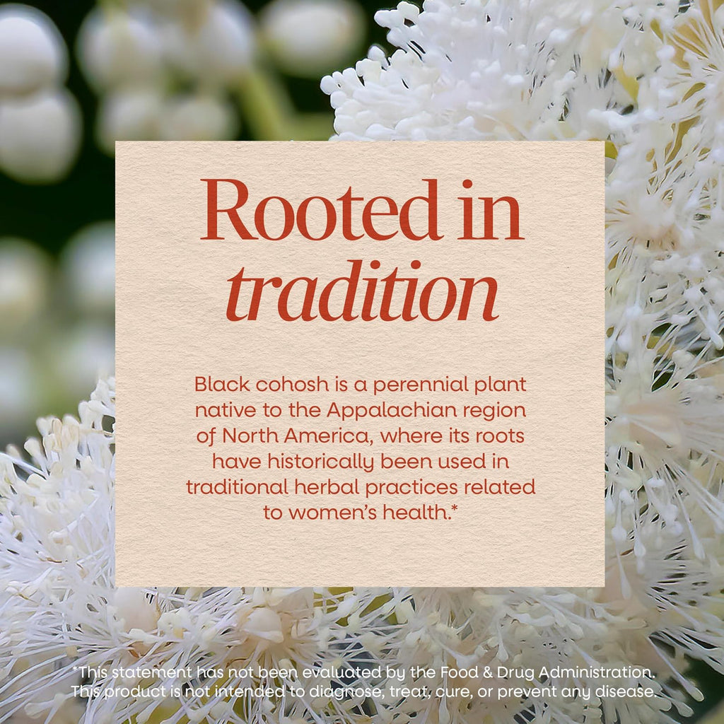 Black Cohosh capsules for natural mood support