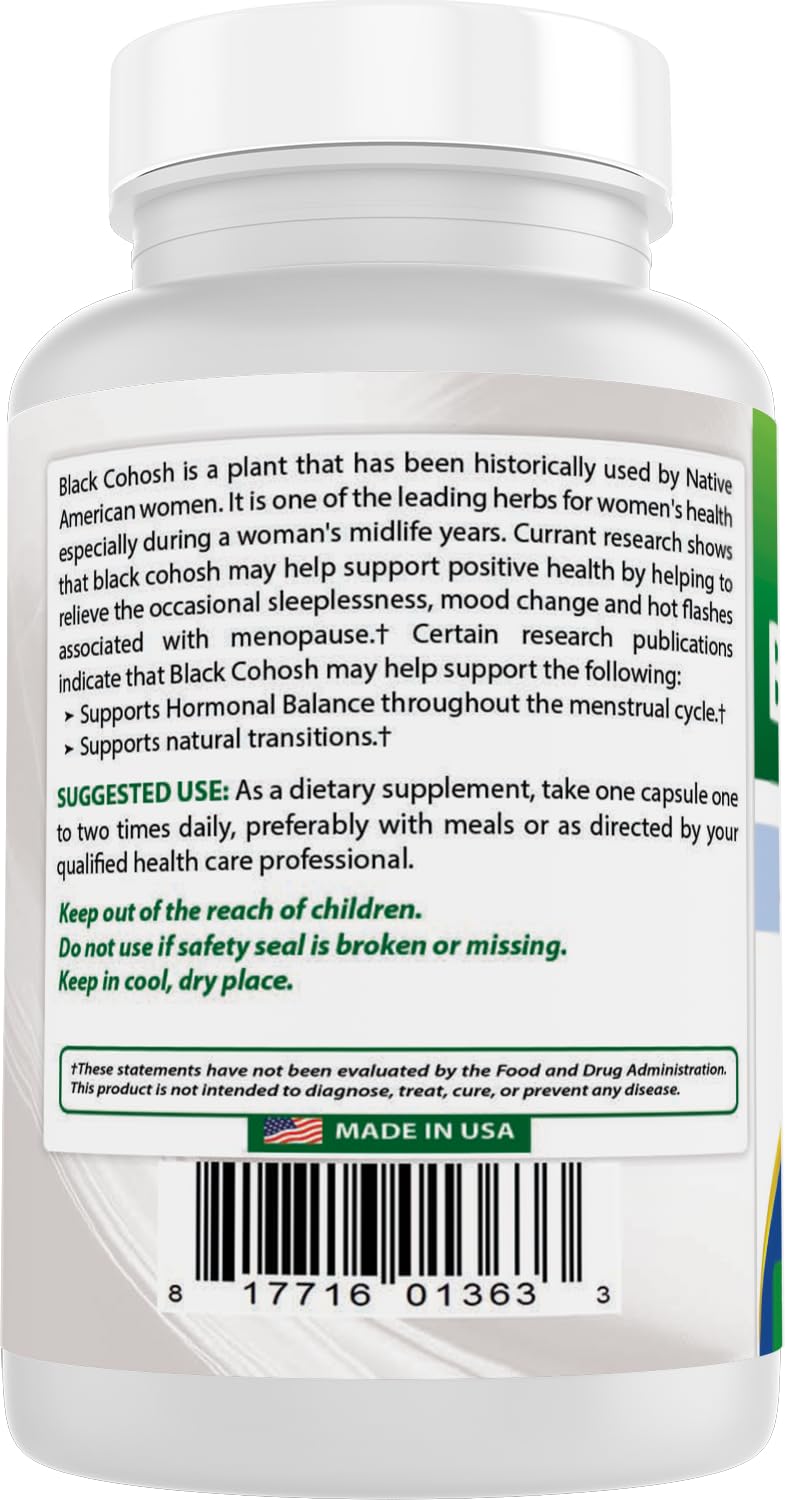 black cohosh capsules pack of two