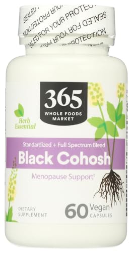 black cohosh dietary supplement capsules
