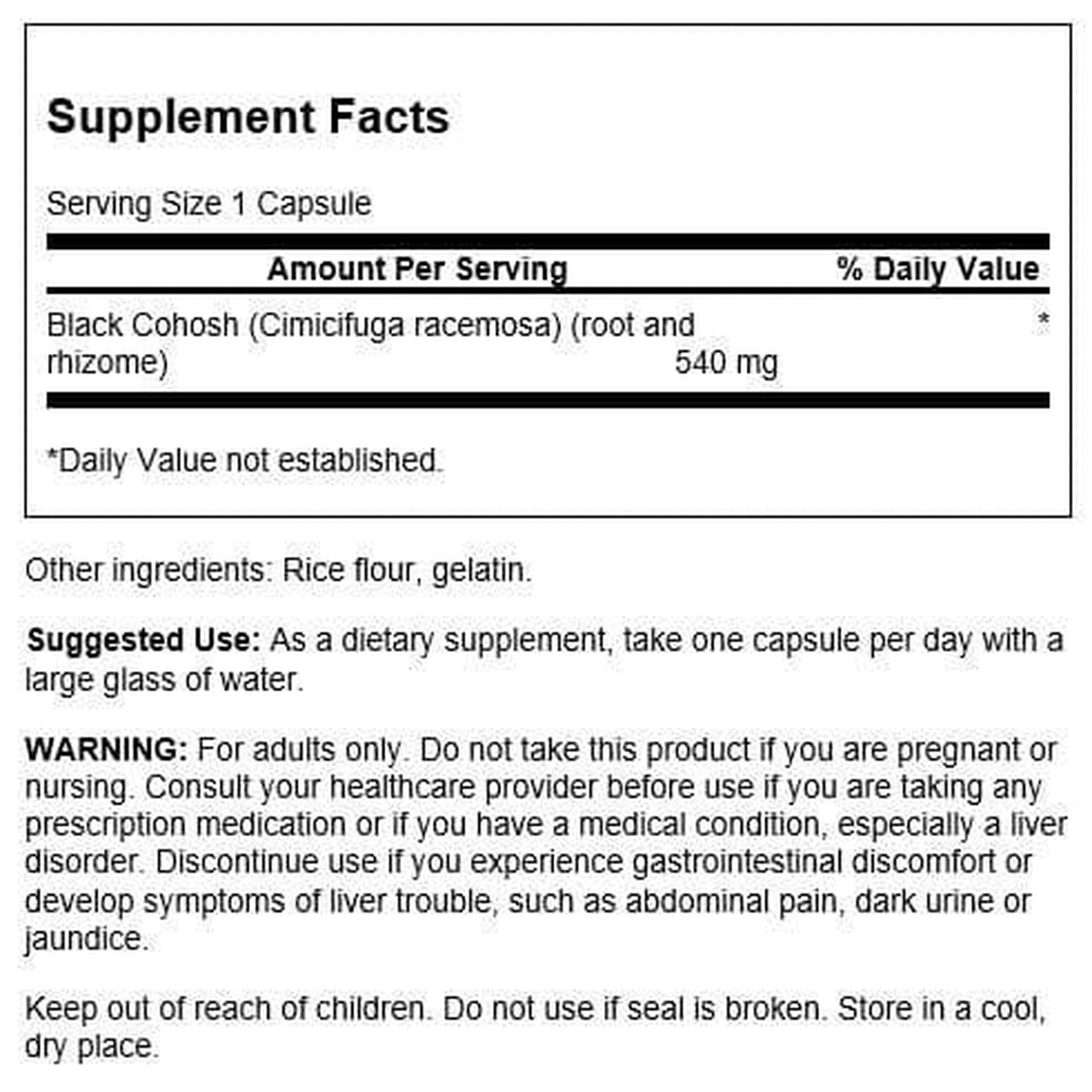 black cohosh for hormonal balance