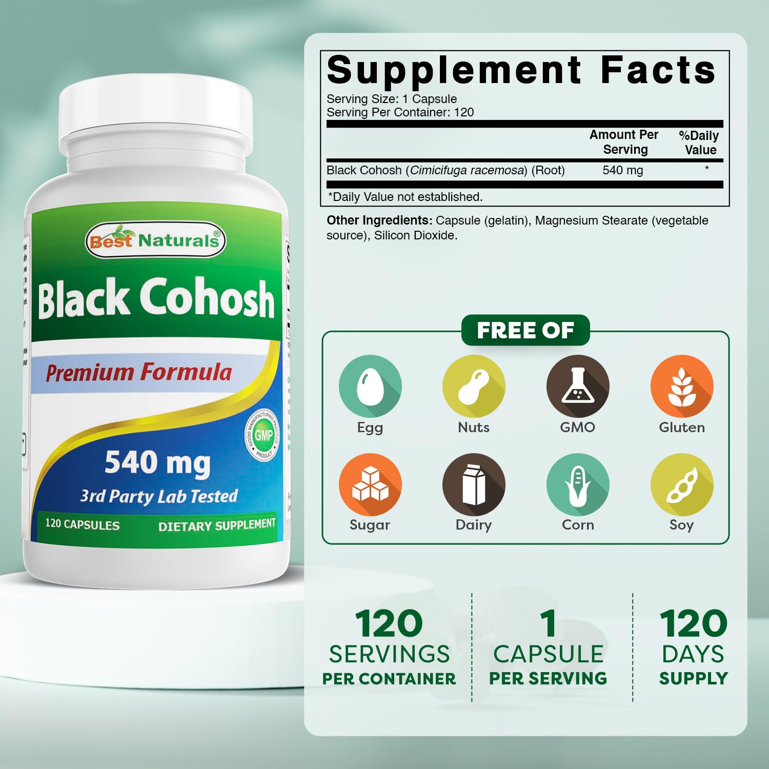 black cohosh for hot flashes support