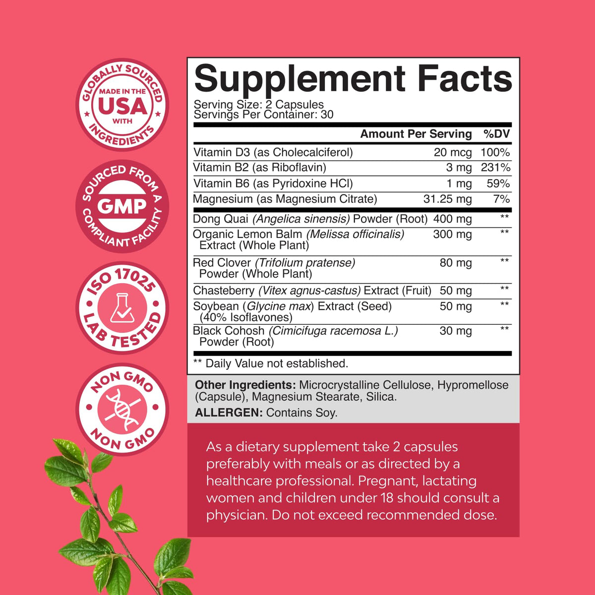 Black Cohosh for women's health