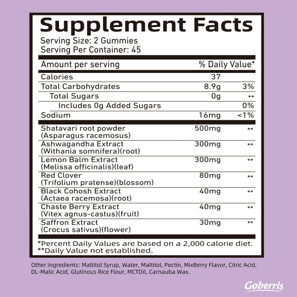 Black cohosh gummies for hot flashes