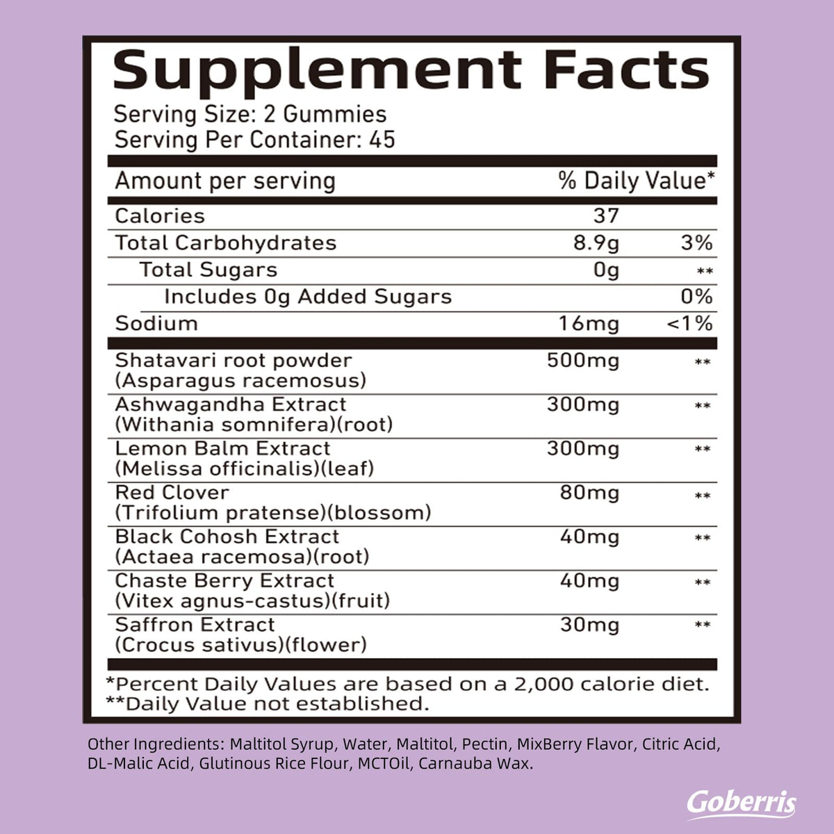 Black cohosh gummies for hot flashes