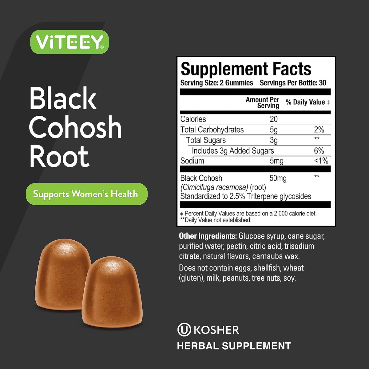 black cohosh gummies for women's health