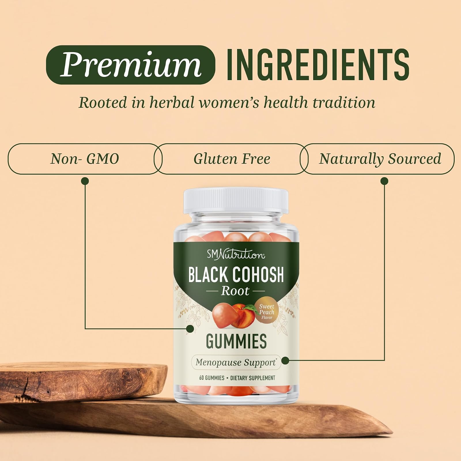 black cohosh gummies with herbal benefits
