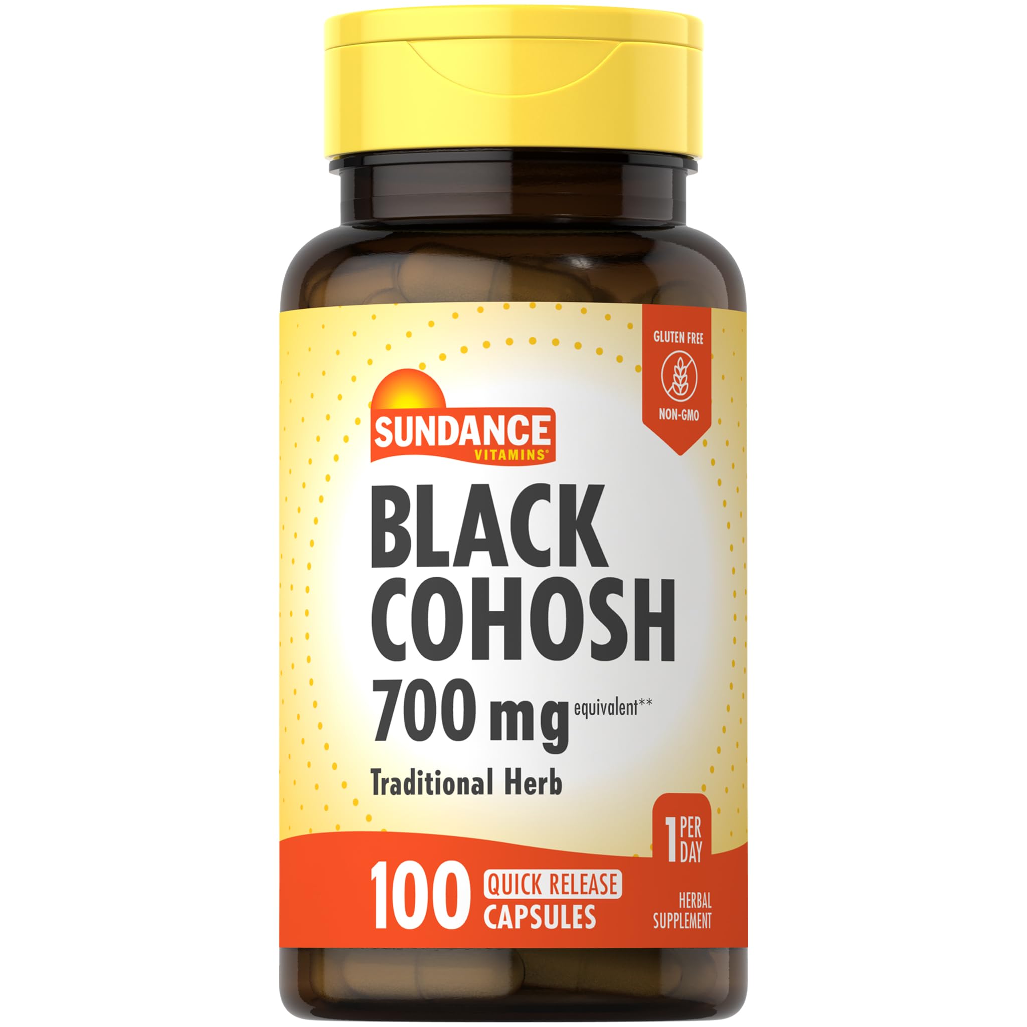black cohosh herbal supplement capsules