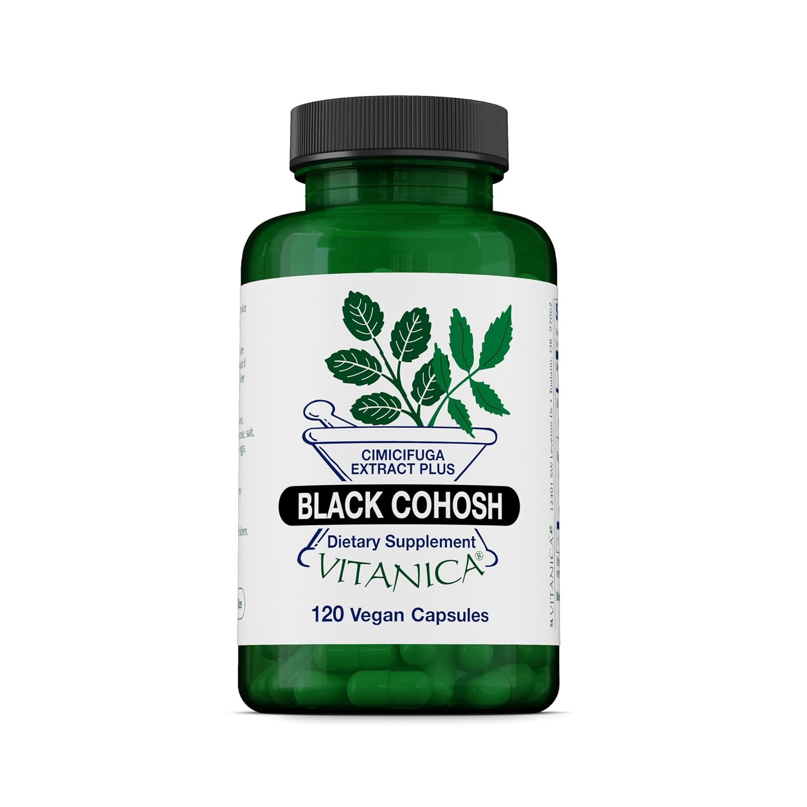 black cohosh herbal supplement capsules