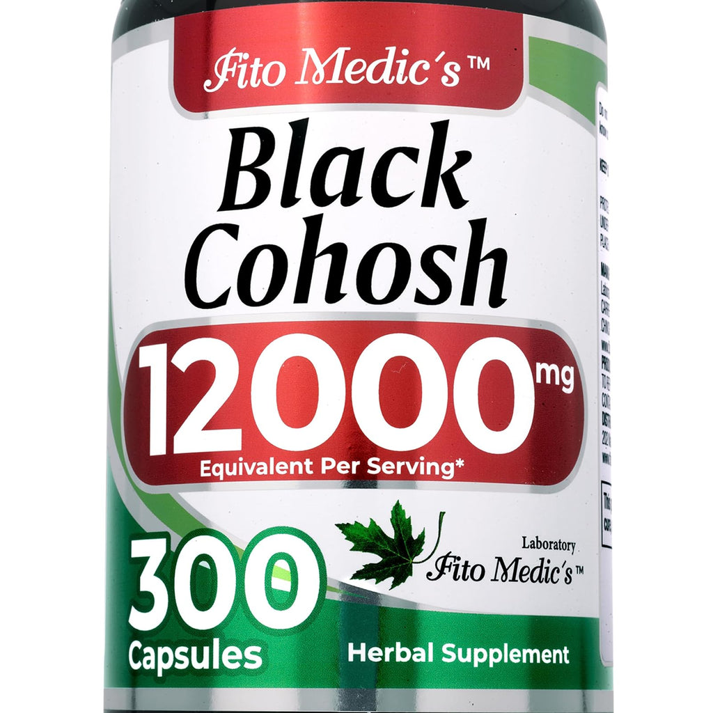 black cohosh herbal supplement capsules