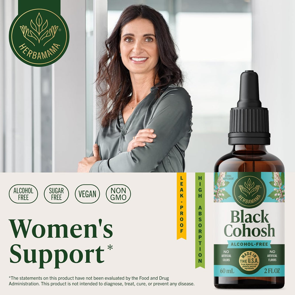 Black Cohosh herbal tincture for women's health