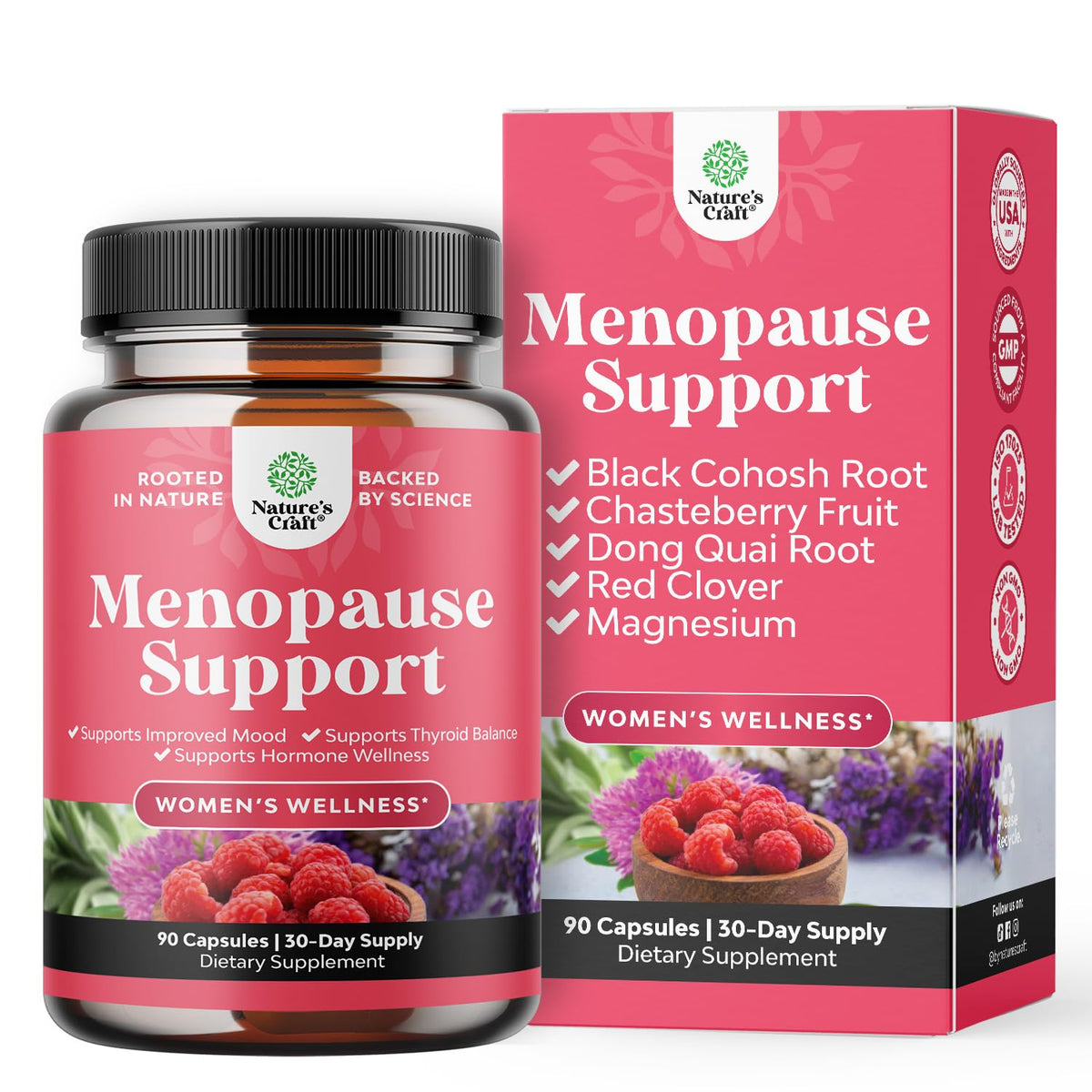 black cohosh menopause relief capsules