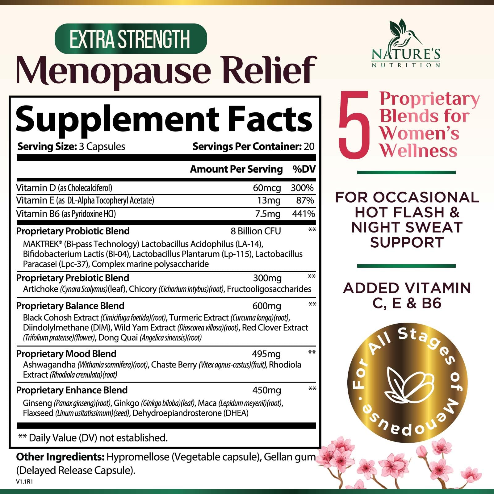 Black Cohosh natural hormone support
