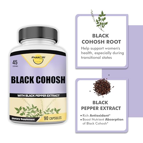 black cohosh plant extract capsules