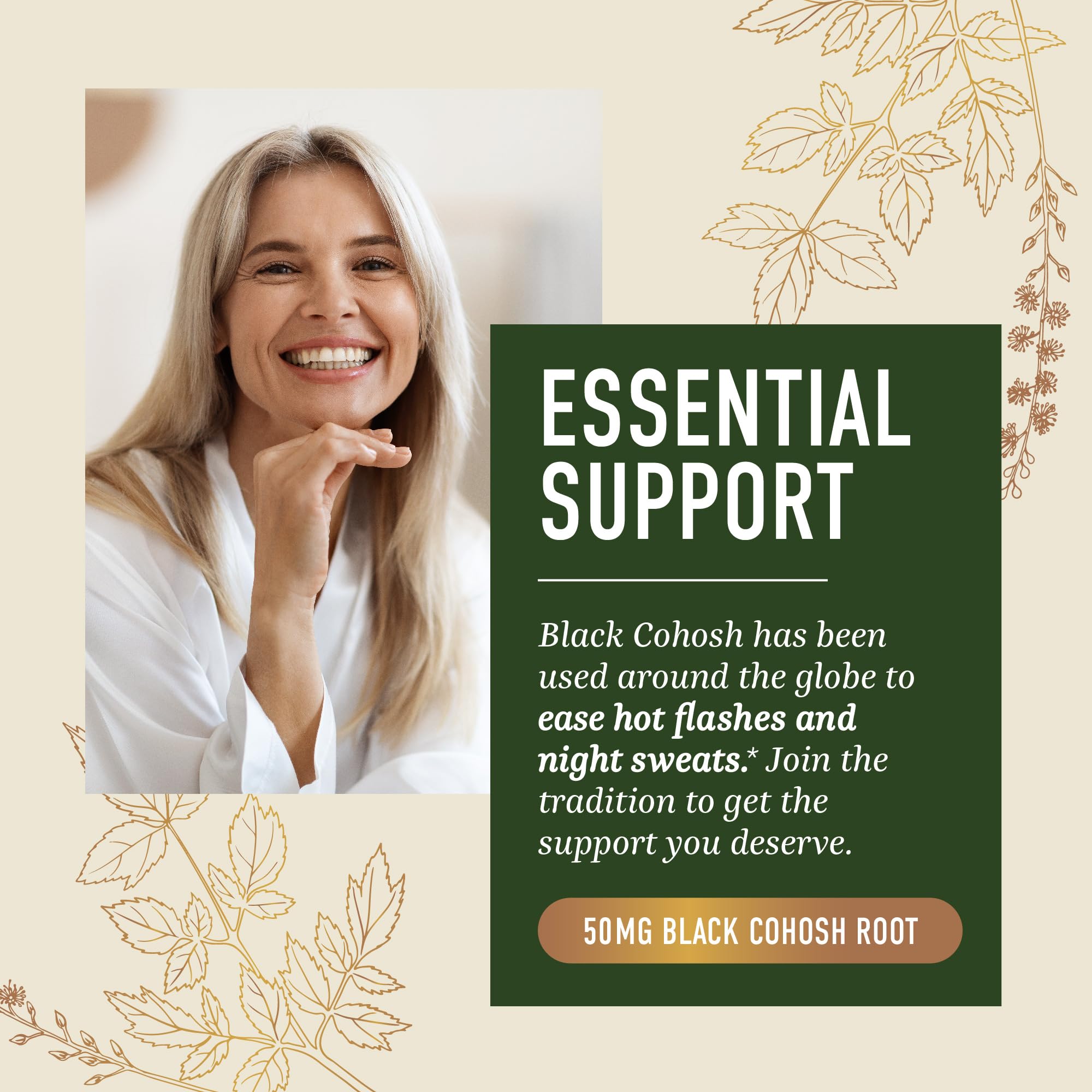 black cohosh plant extract for women's health