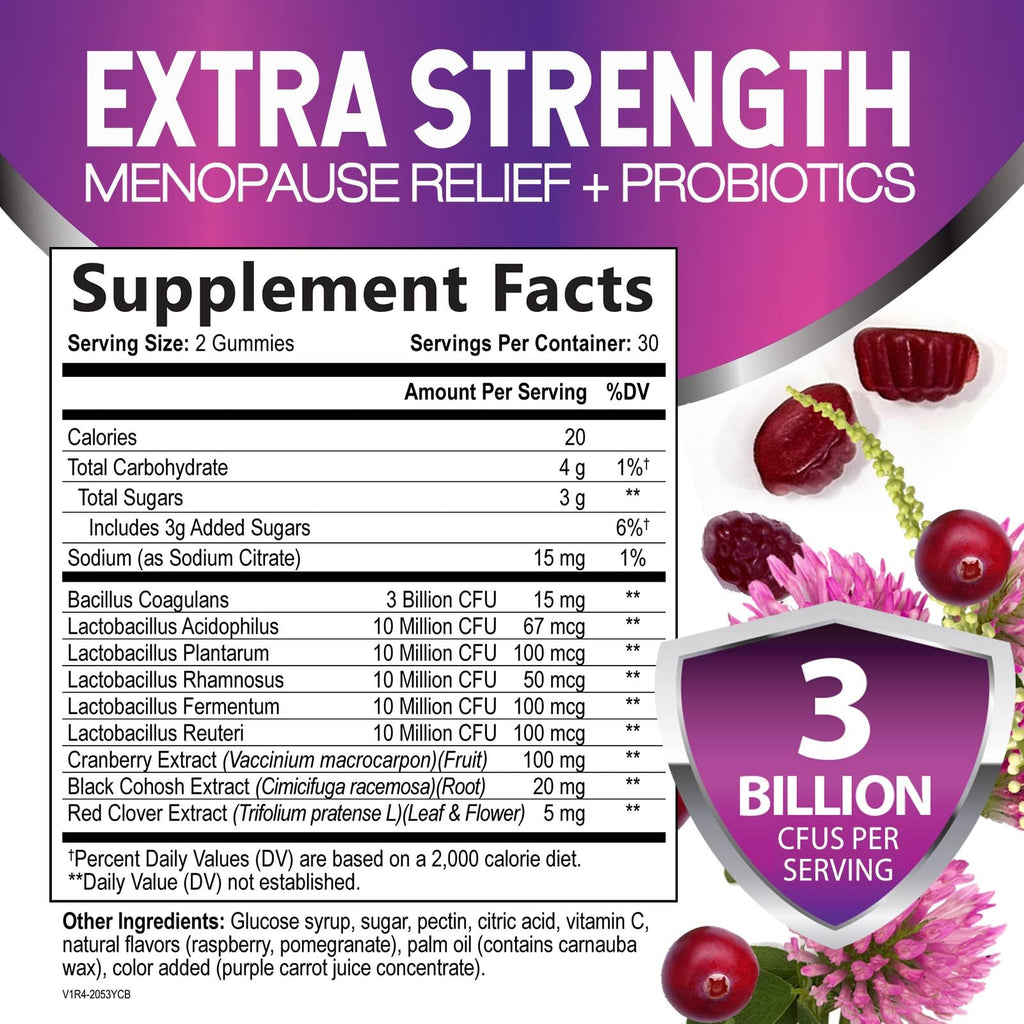 black cohosh probiotic gummies benefits