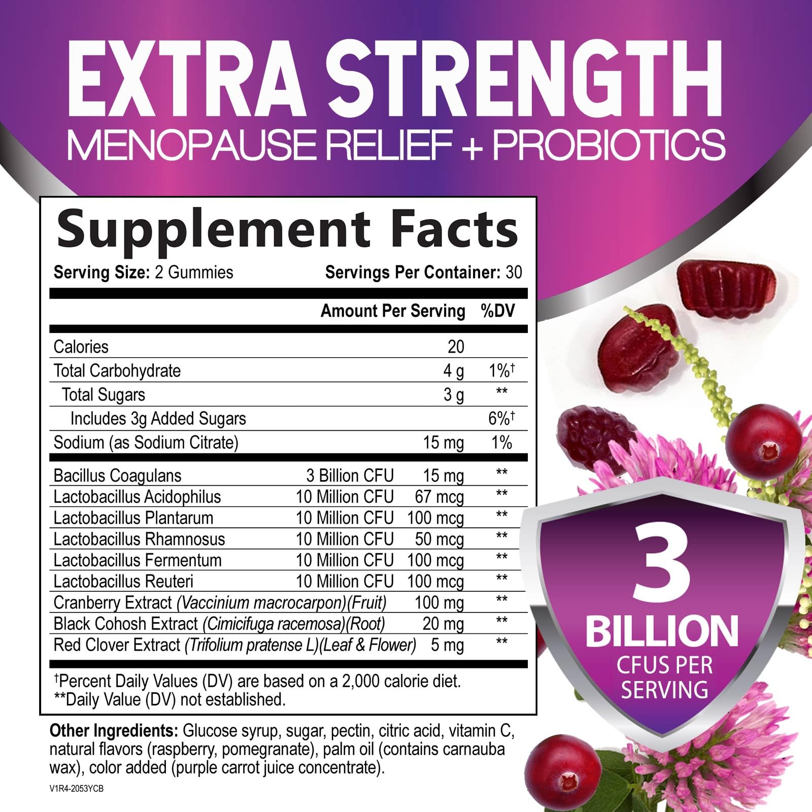 black cohosh probiotic gummies benefits