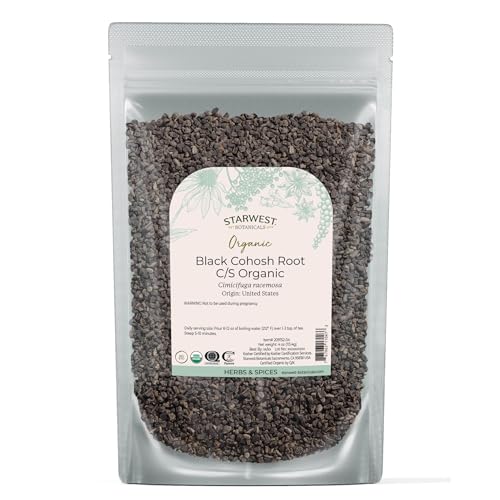 black cohosh root cut and sifted