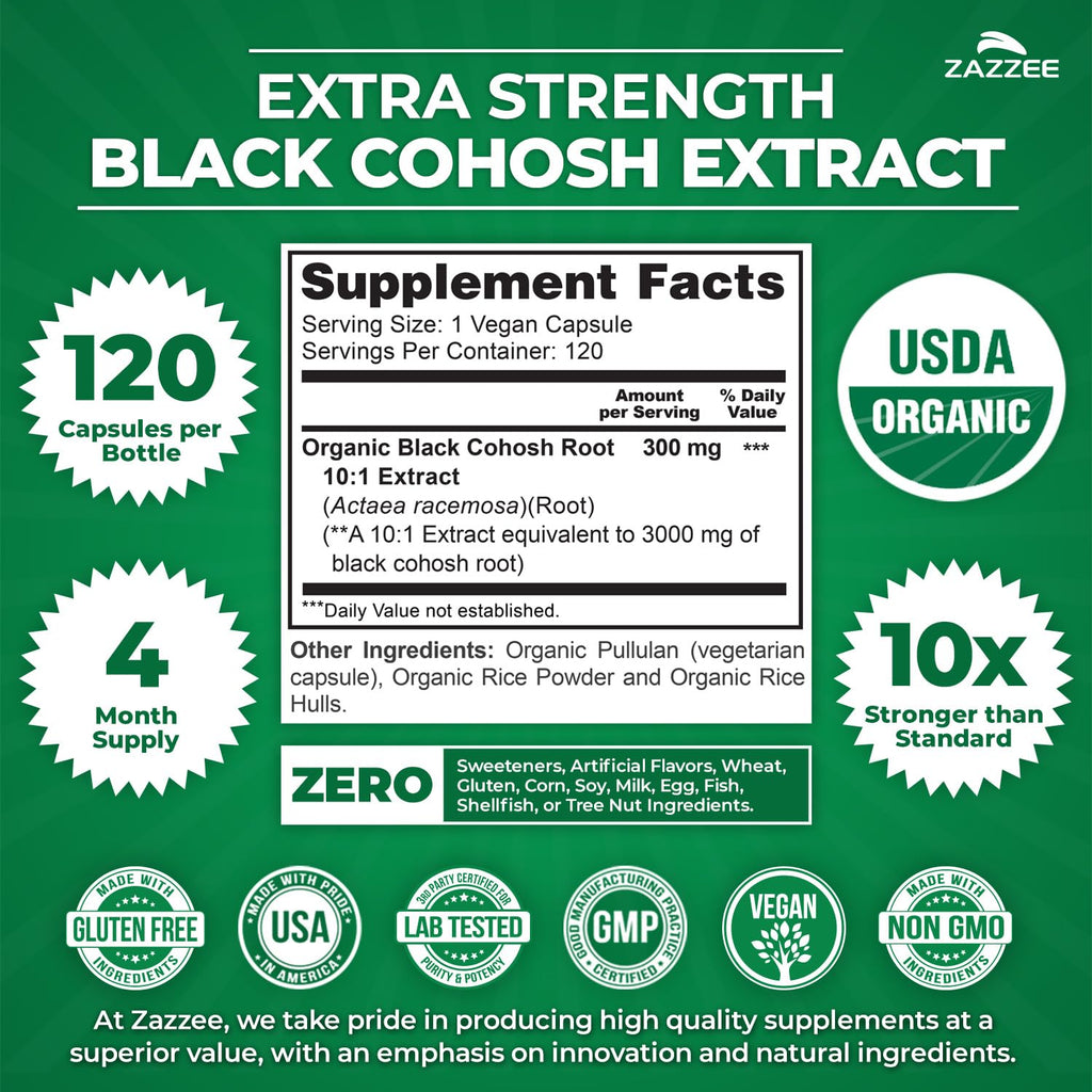 black cohosh root for hot flashes