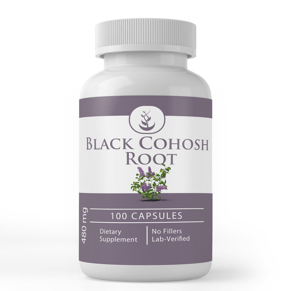 black cohosh root supplement capsules