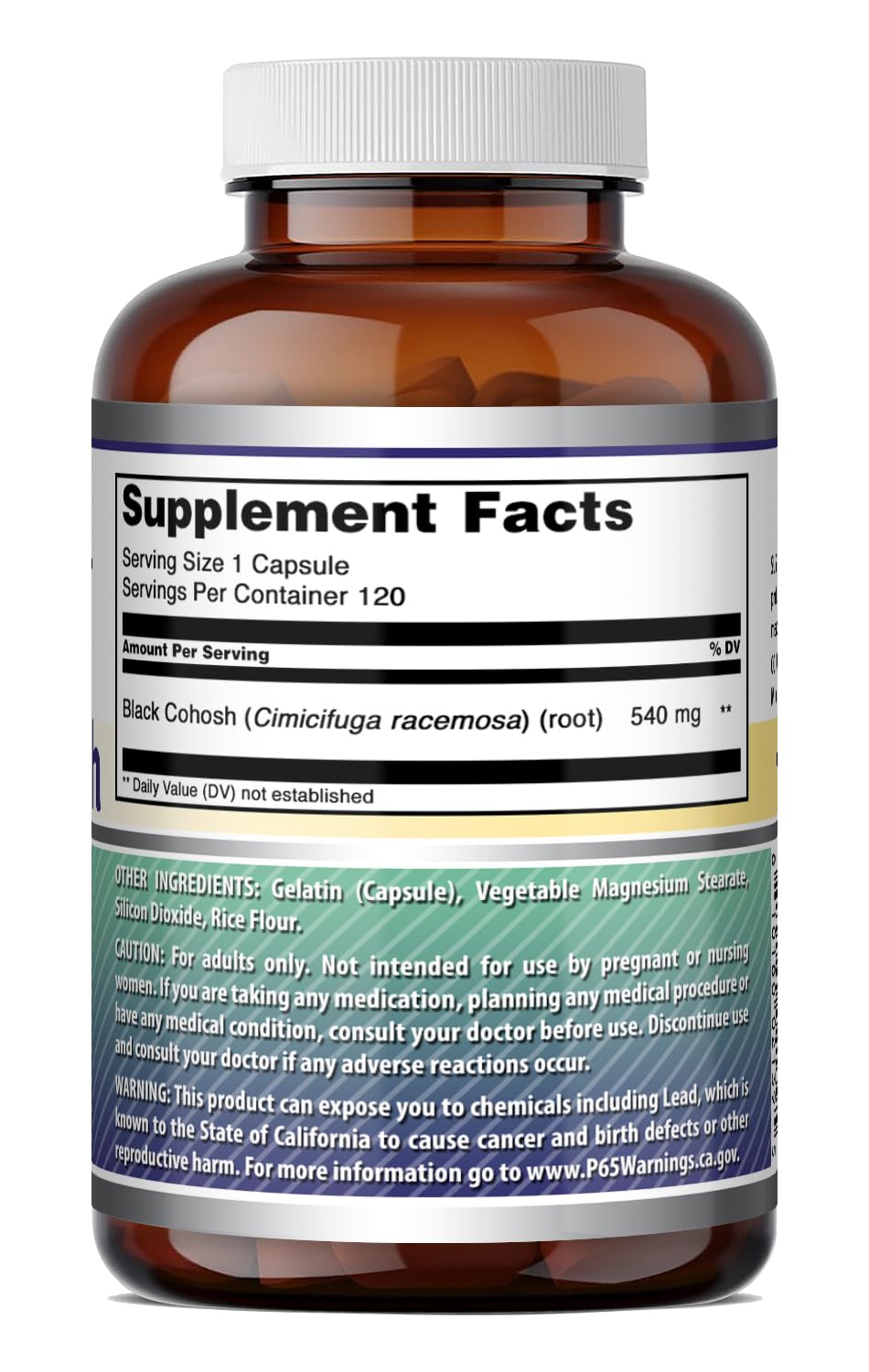 black cohosh supplement for overall health