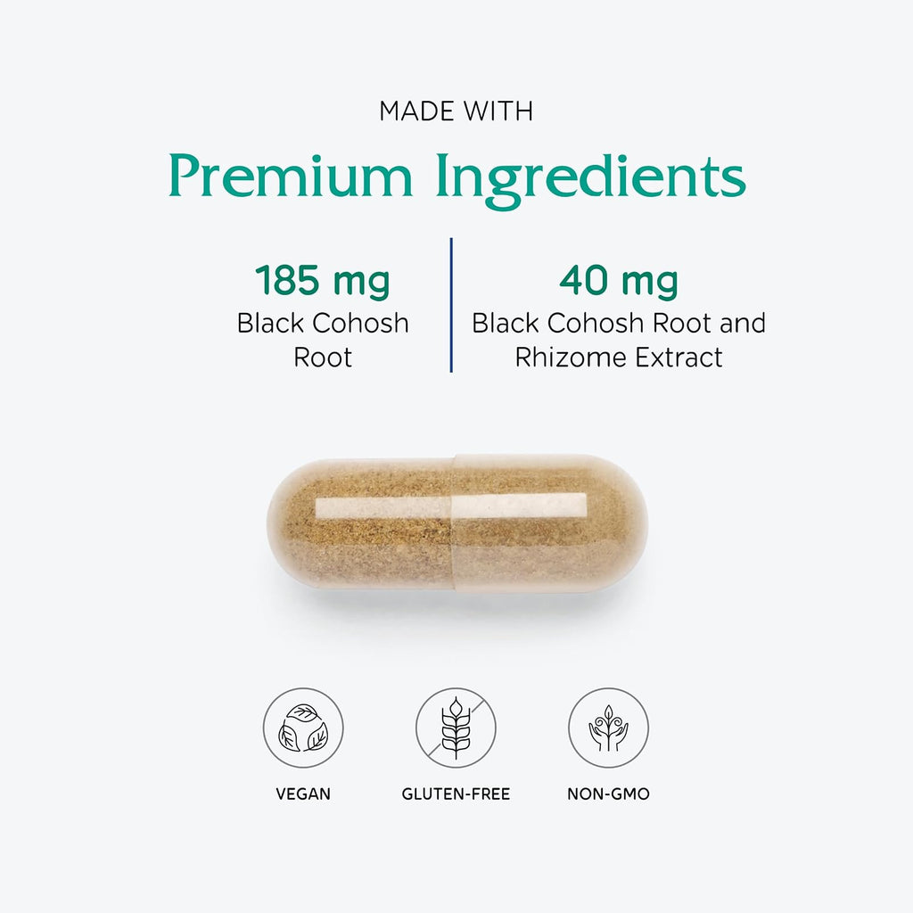 black cohosh support for menopause relief