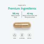 black cohosh support for menopause relief