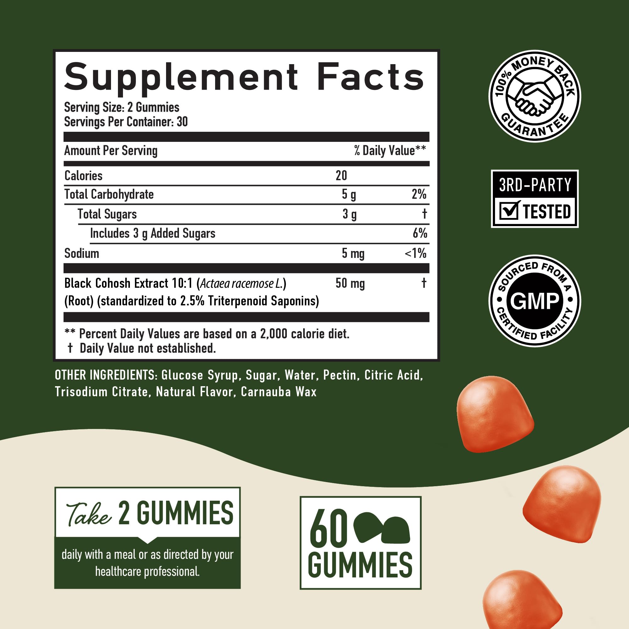 black cohosh tea alternative in gummy form