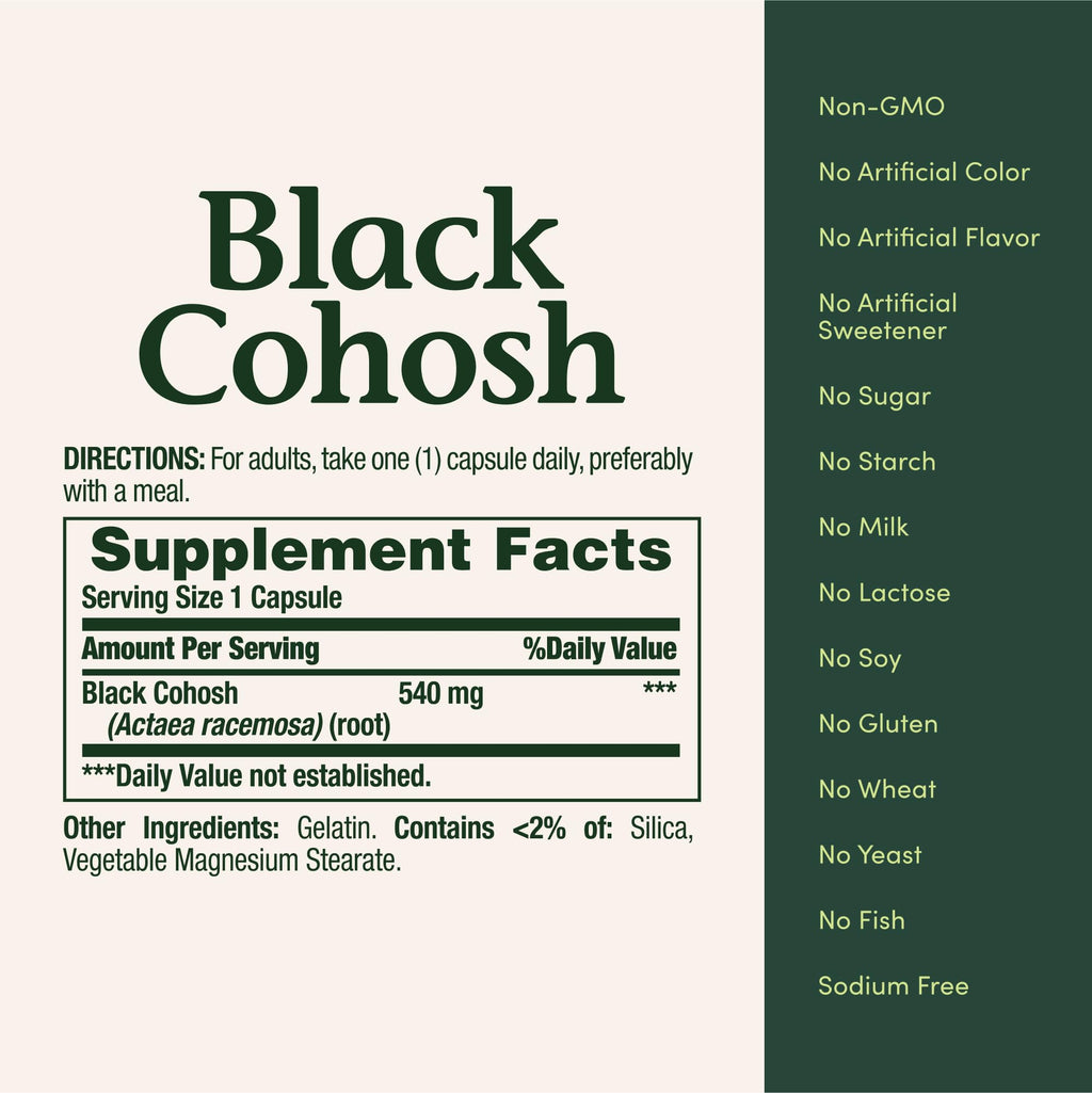 black cohosh tea for hot flashes