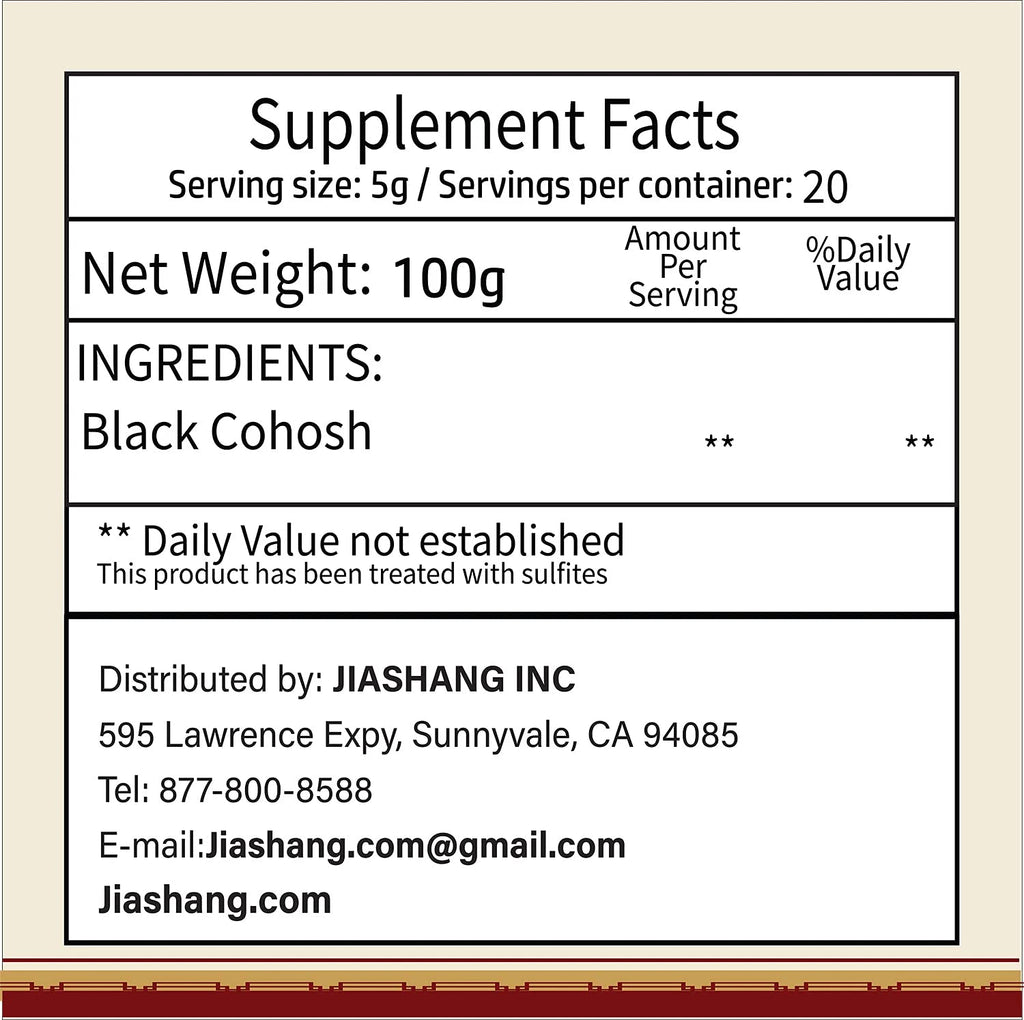 black cohosh tea for women's health