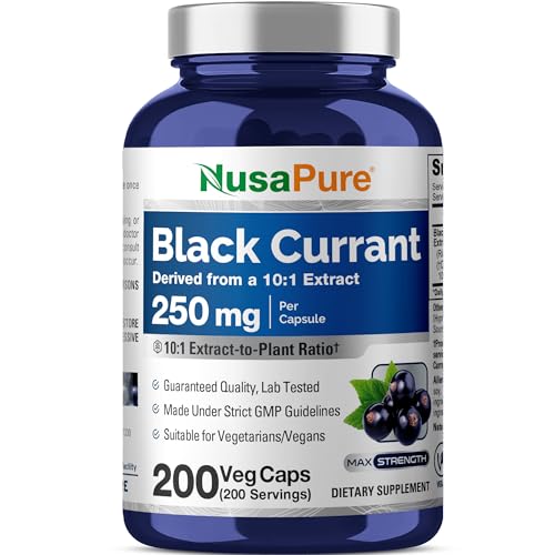 black currant 250 mg veggie capsules