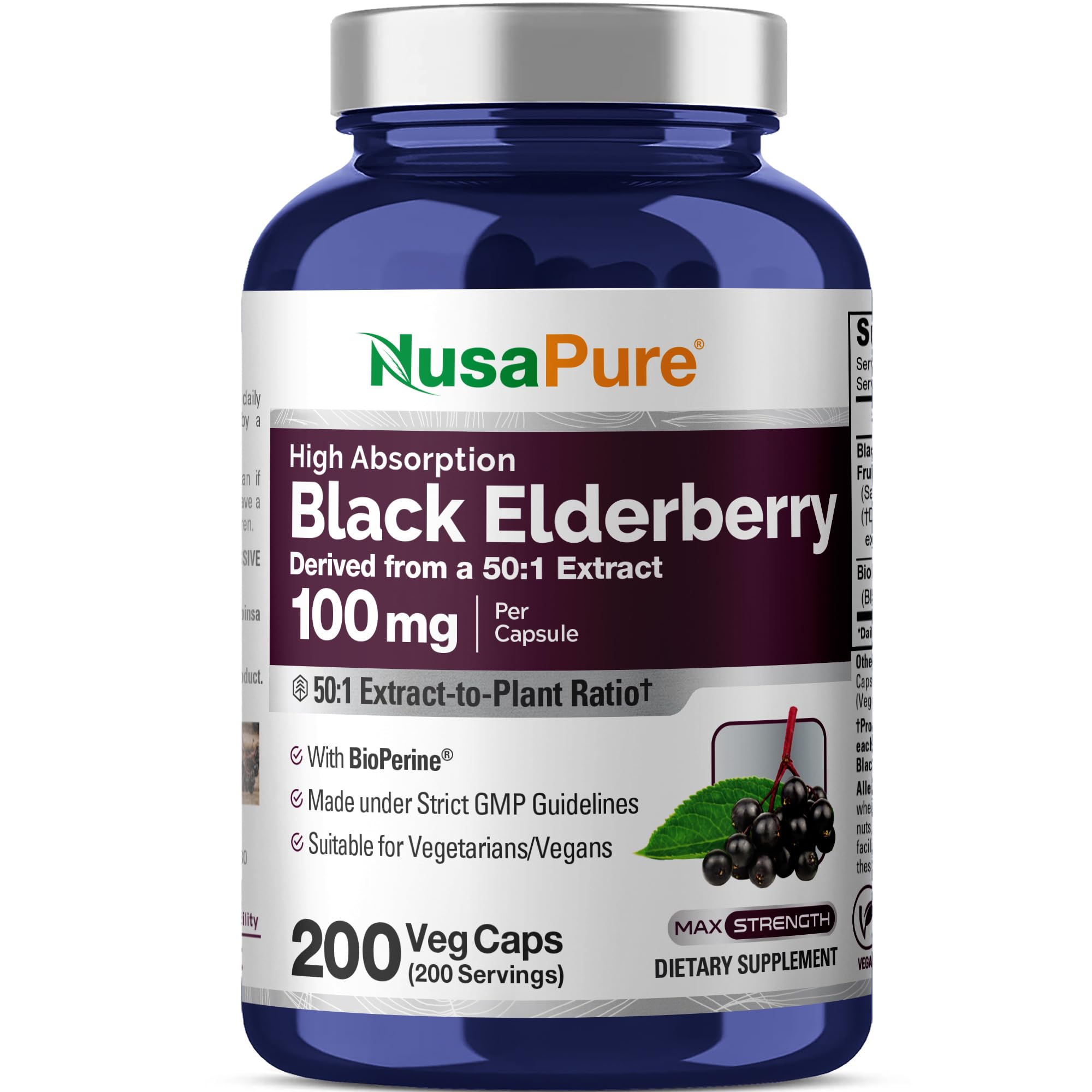 black elderberry capsules for immunity