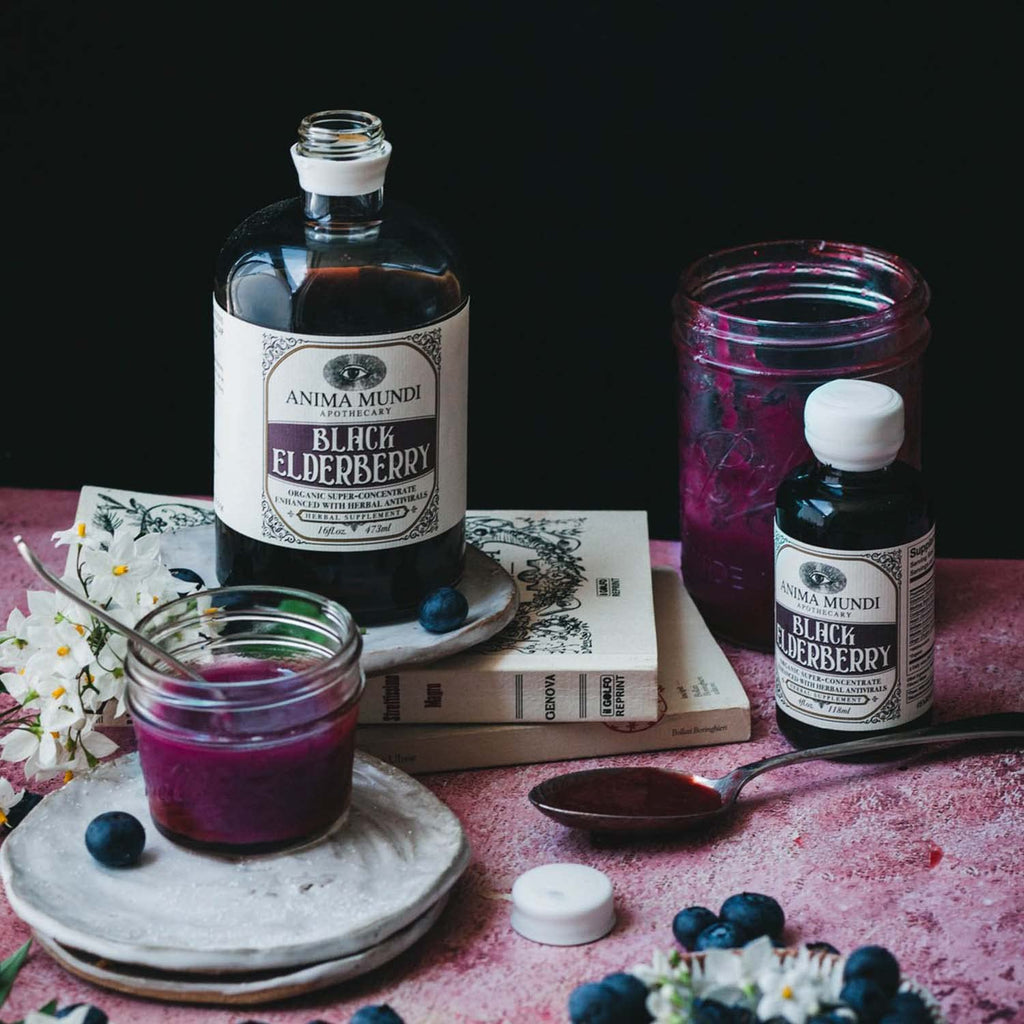 Black elderberry syrup for immune support