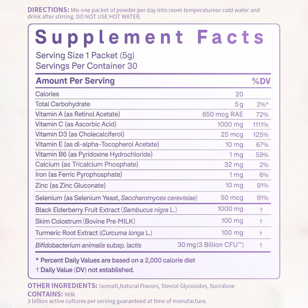 Black Elderberry Vitamin C convenient on-the-go