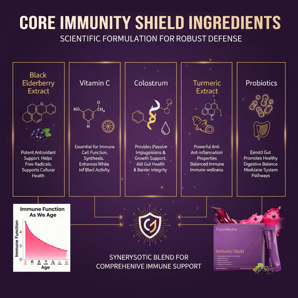 Black Elderberry Vitamin C daily wellness packets