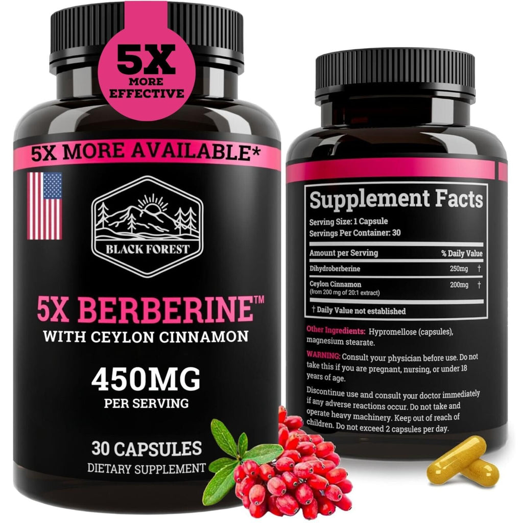 Black Forest berberine 500 mg capsules