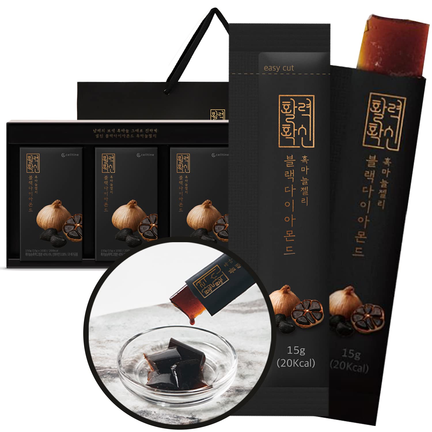 black garlic gel supplement