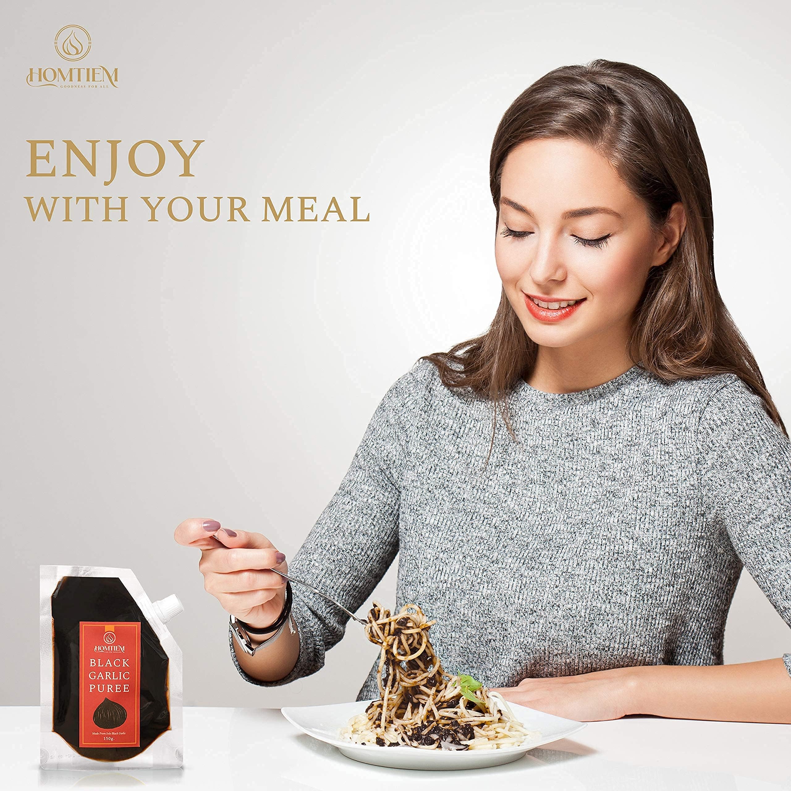 black garlic puree for gourmet dishes