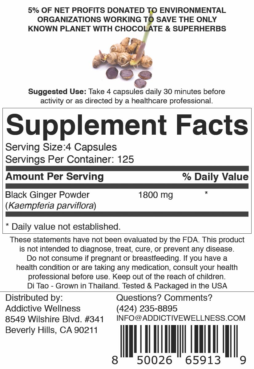 black ginger for enhanced vitality
