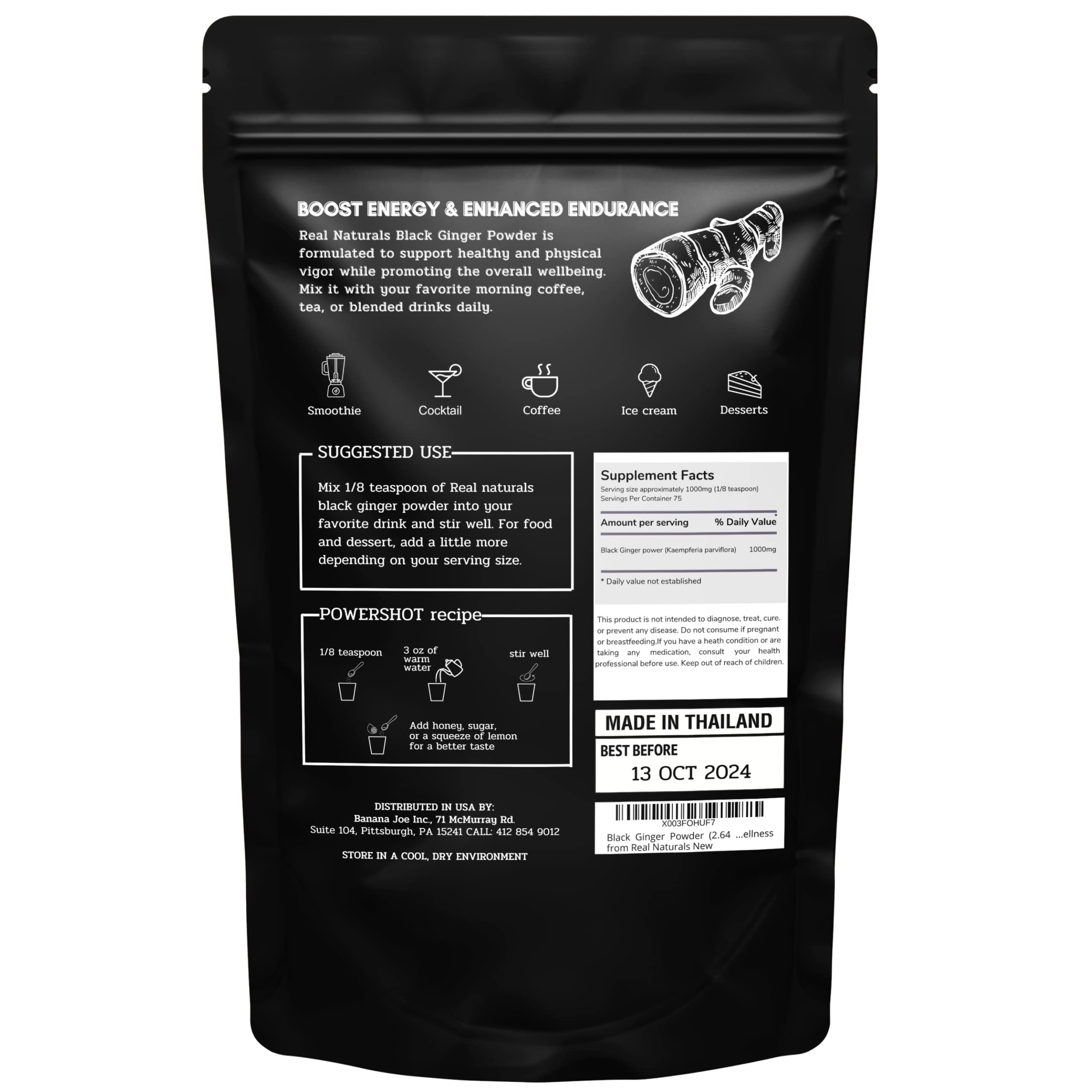 black ginger for overall wellness