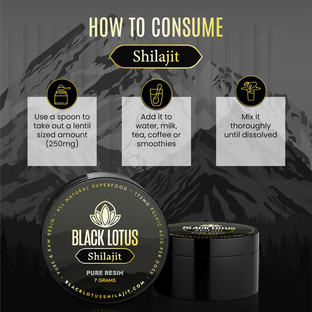 Black Lotus Shilajit for men and women